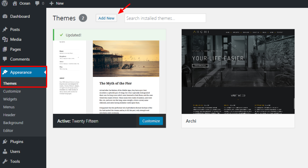 1. How To Install Your Theme – Onum